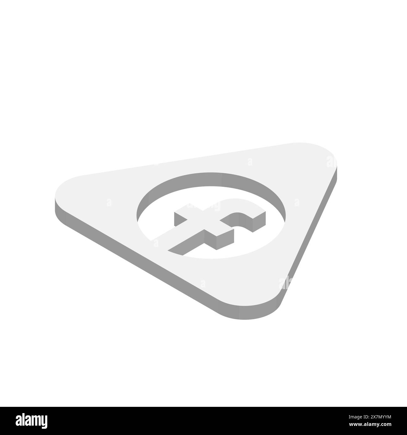 Facebook social media app icon. 3D isometric vector illustration Stock ...