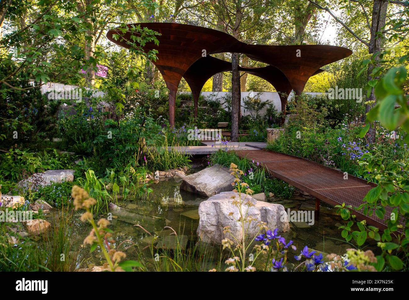 London, UK. 20th May, 2024. The Water Aid Show Garden at the RHS ...