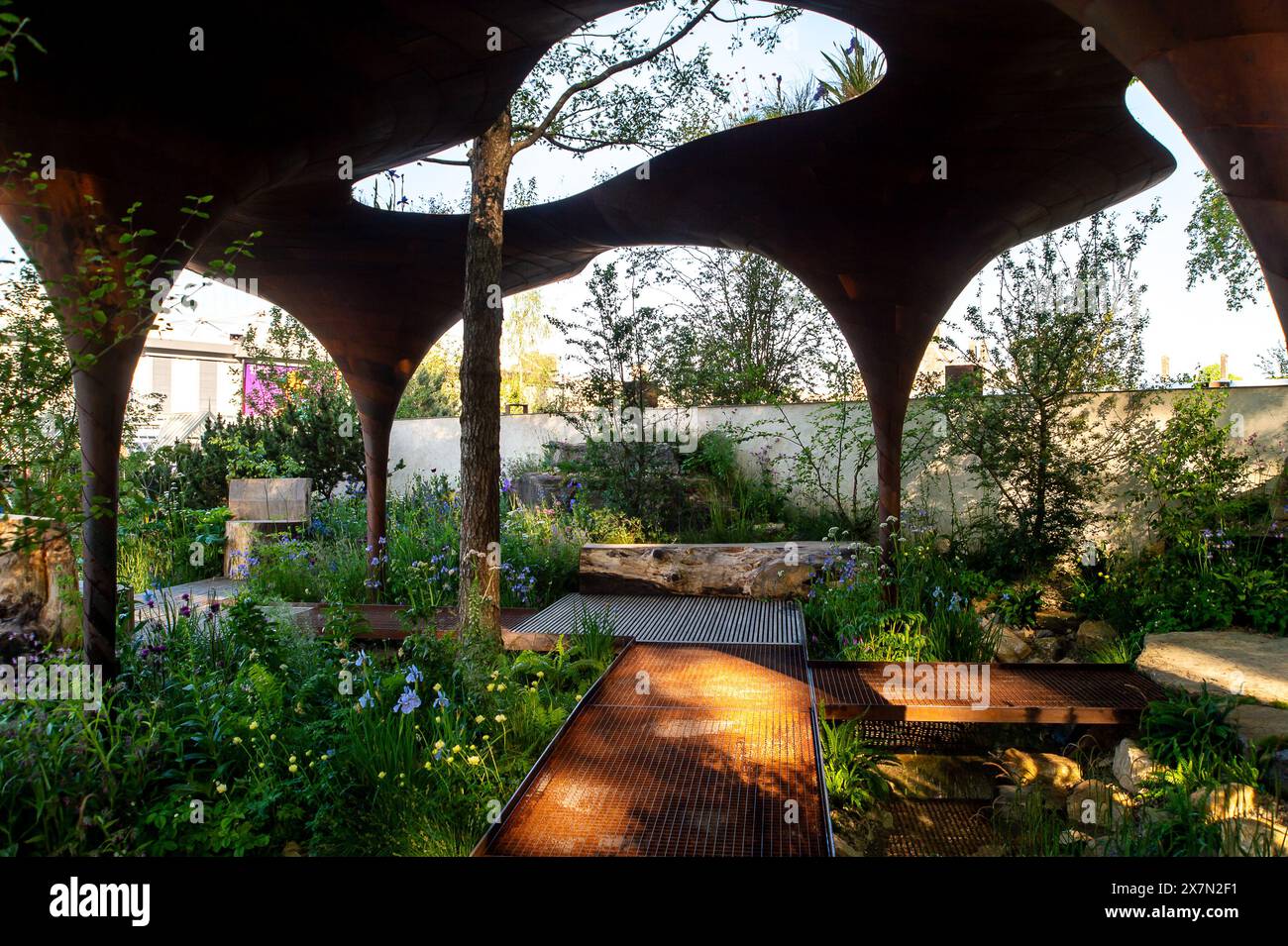 London, UK. 20th May, 2024. The Water Aid Show Garden at the RHS ...