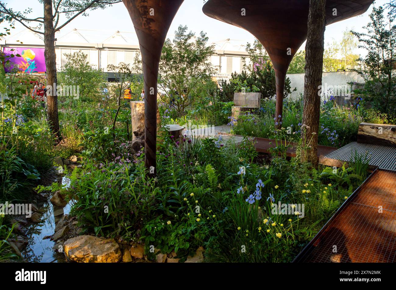 London, UK. 20th May, 2024. The Water Aid Show Garden at the RHS ...