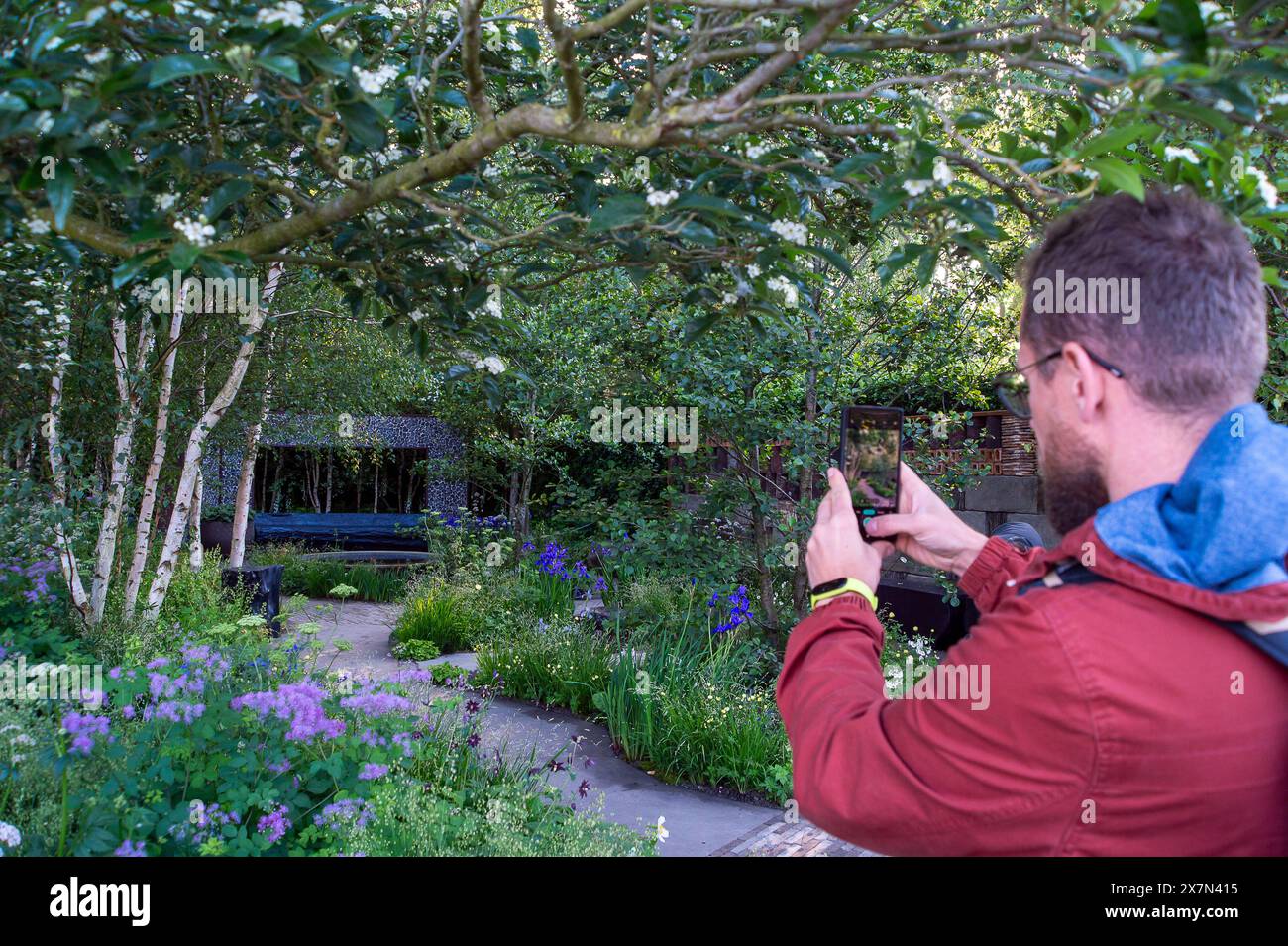 London, UK. 20th May, 2024. The Muscular Dystrophy UK - Forest Bathing ...