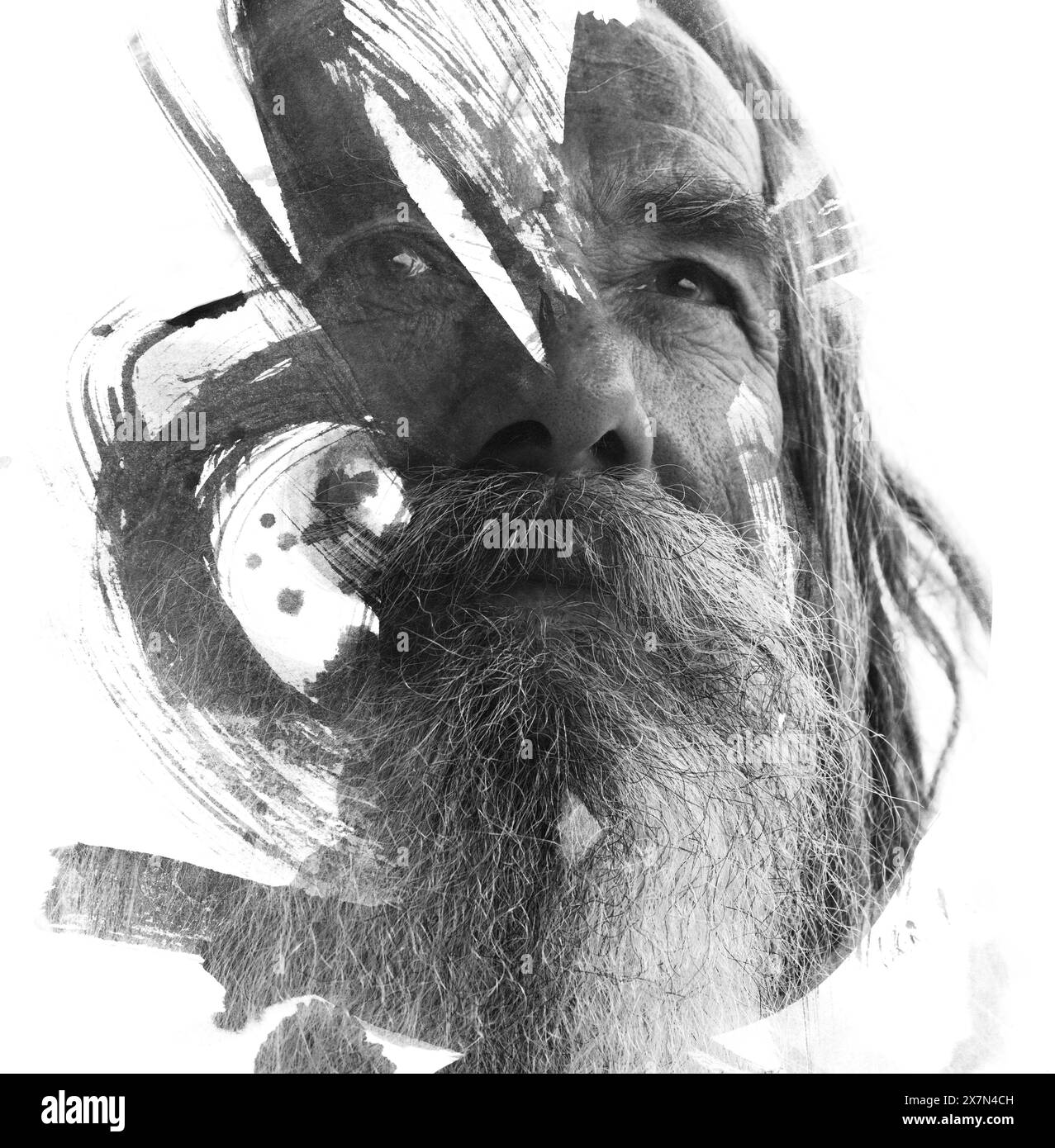 Artistic beard drawing hi-res stock photography and images - Alamy