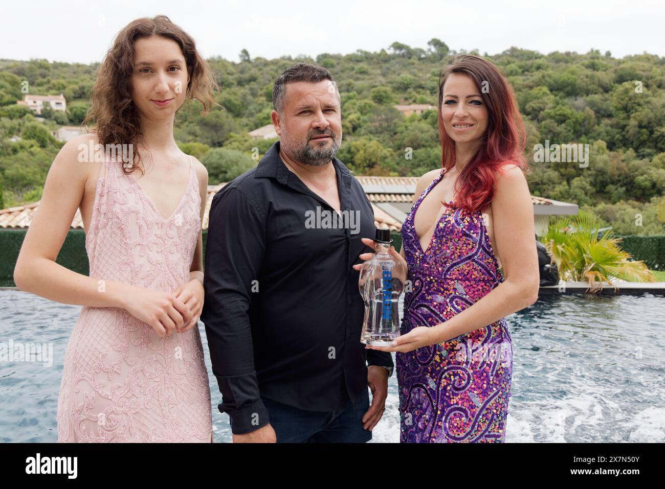 Biot, France. 20th May, 2024. Frederic Garnier surrounded by models ...
