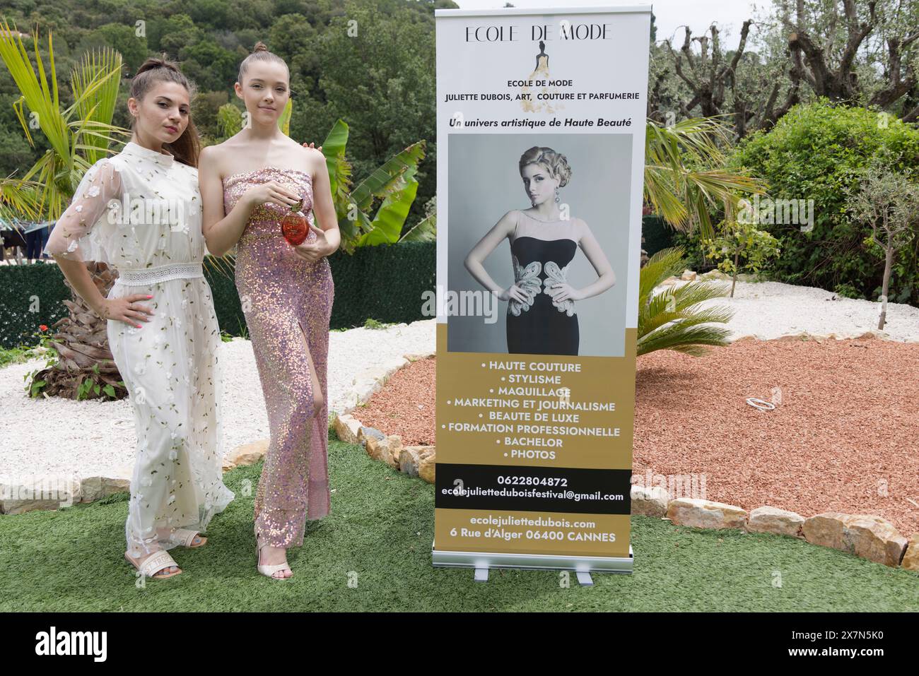 Biot, France. 20th May, 2024. Models Marine Rey and Jenaya Lee attend ...