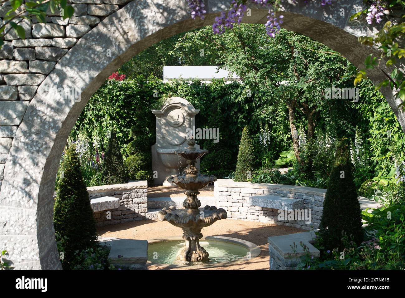 London, UK. 20th May, 2024. The Bridgerton Sanctuary Garden at the RHS ...