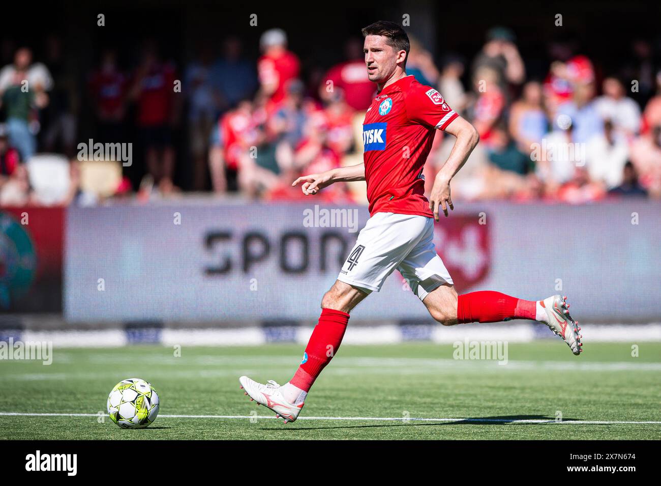 Silkeborg, Denmark. 20th May, 2024. Mark Brink (14) of Silkeborg IF ...