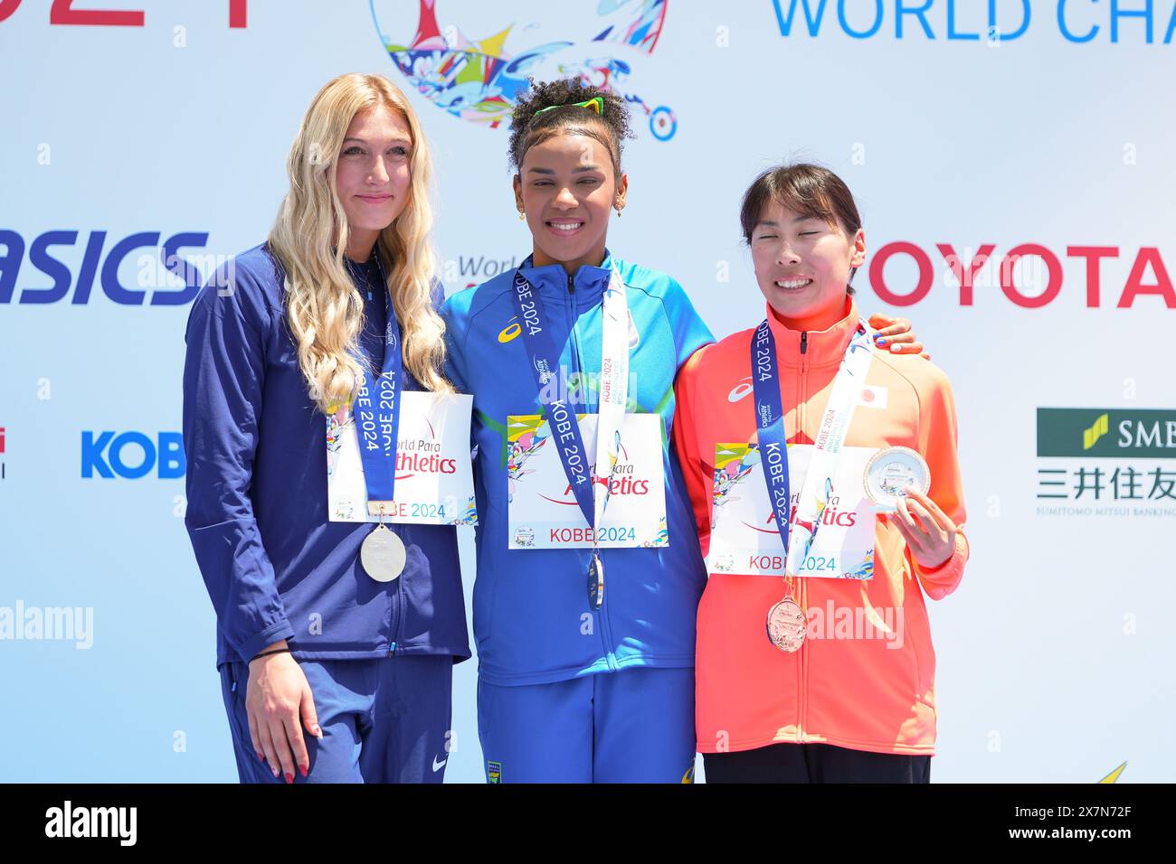Hyogo, Japan. 21st May, 2024. (L-R) Erin KERKHOFF (USA), Rayane SOARES ...