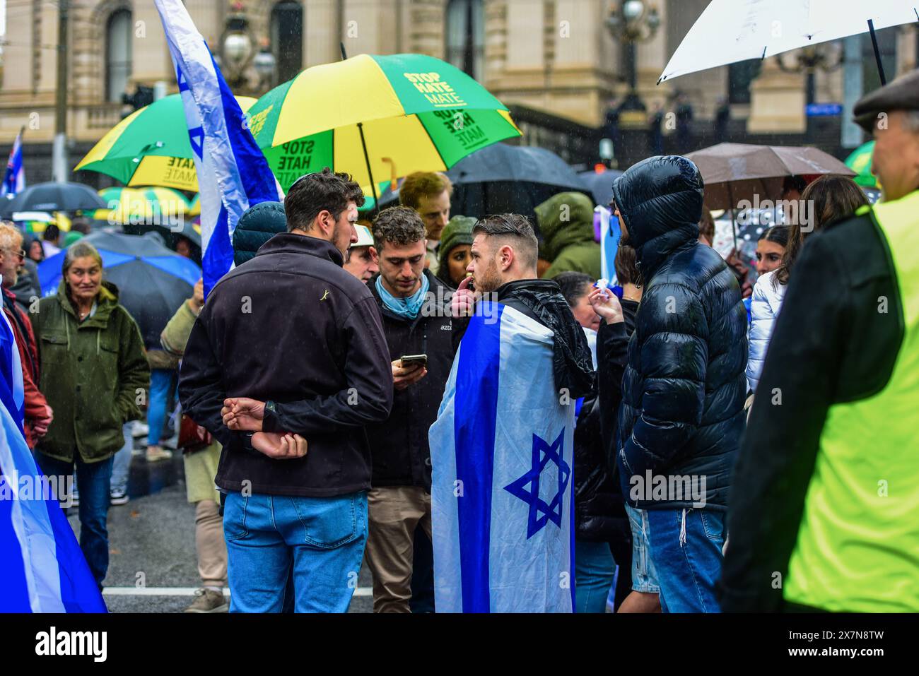 Melbourne, Australia. 19th May, 2024. Australian-Jewish youth with ...