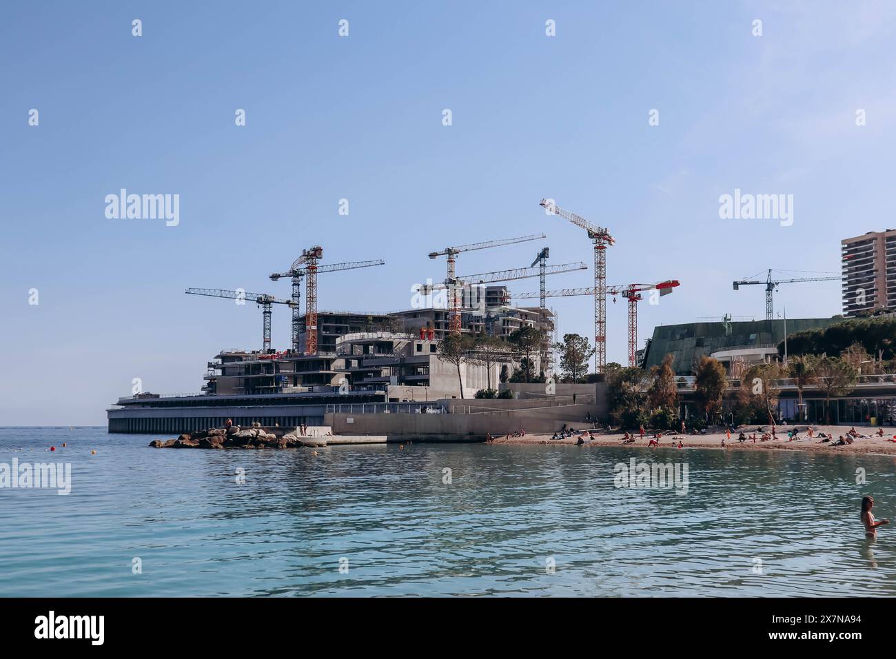 Monaco, Monaco - 14 May 2023: Construction of the New Portier Eco ...