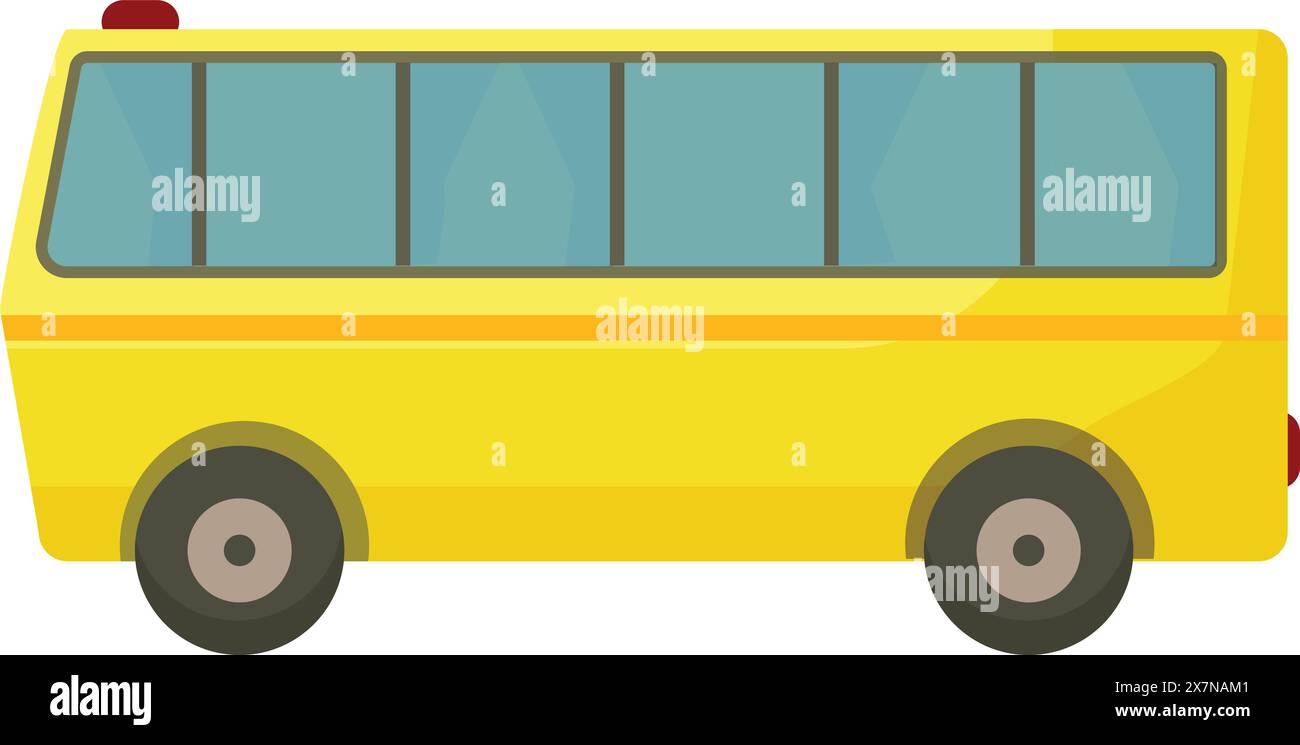 Cartoon yellow school bus illustration Stock Vector Image & Art - Alamy