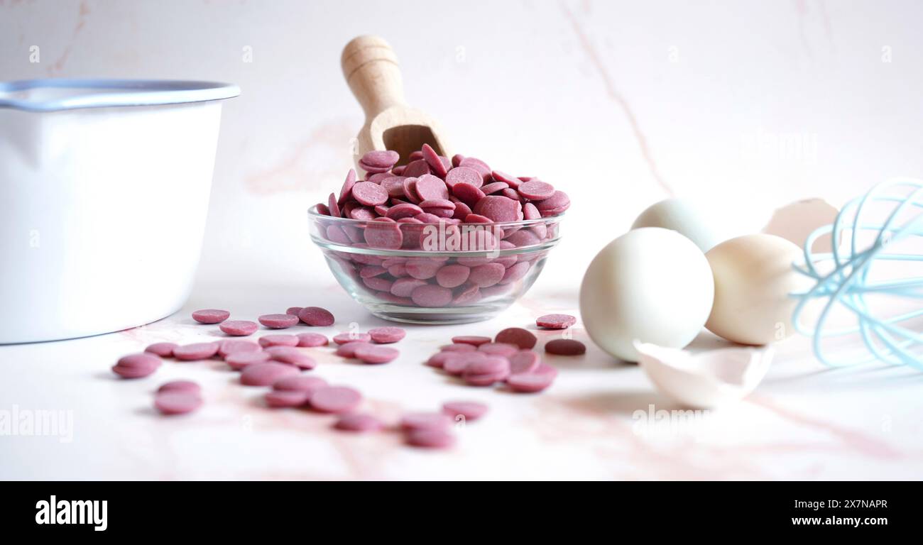 Ruby chocolate made from selected botanical cocoa bean varieties ...