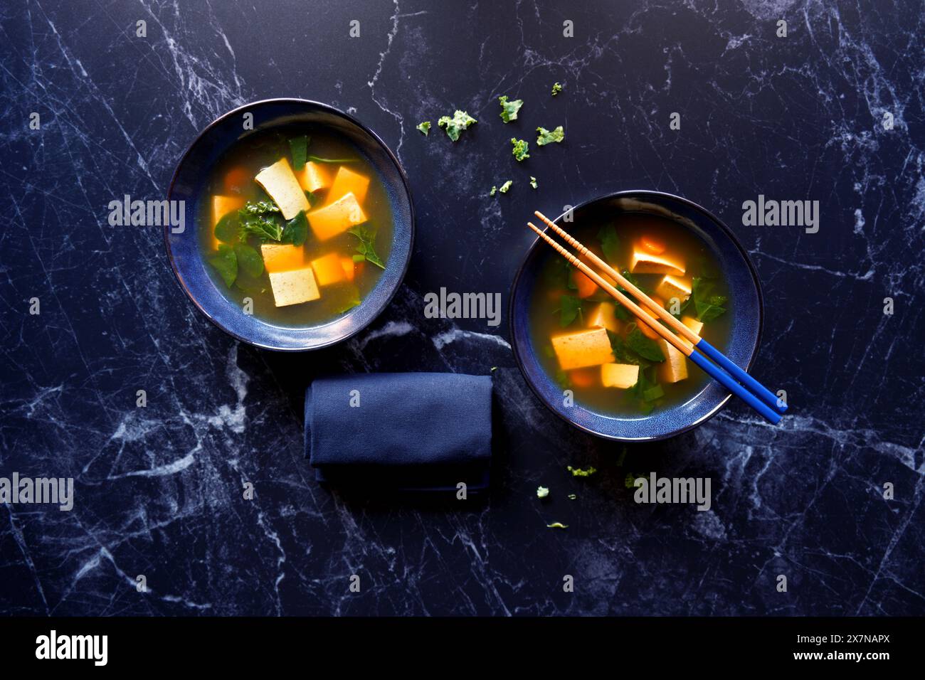 Okinawa style rustic miso soup, horizontal orientation Stock Photo - Alamy