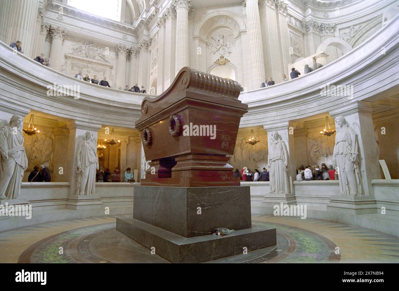 France, Paris, Dome des Invalides, Tomb of Napoleon Bonaparte Stock ...