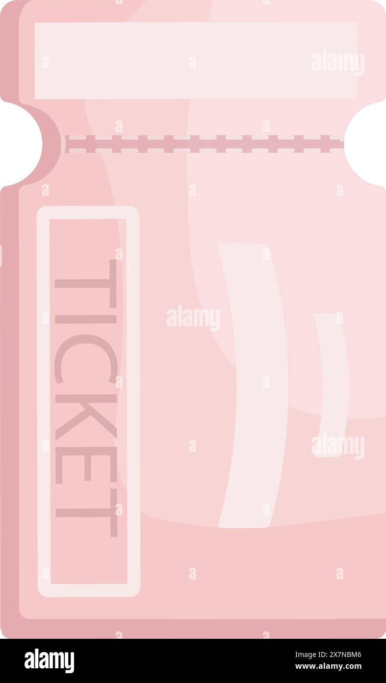 Cartoon event admission ticket icon Stock Vector Image & Art - Alamy