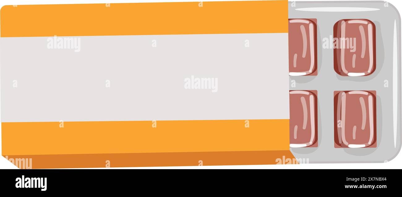 Packaging and blister on white Stock Vector Images - Alamy