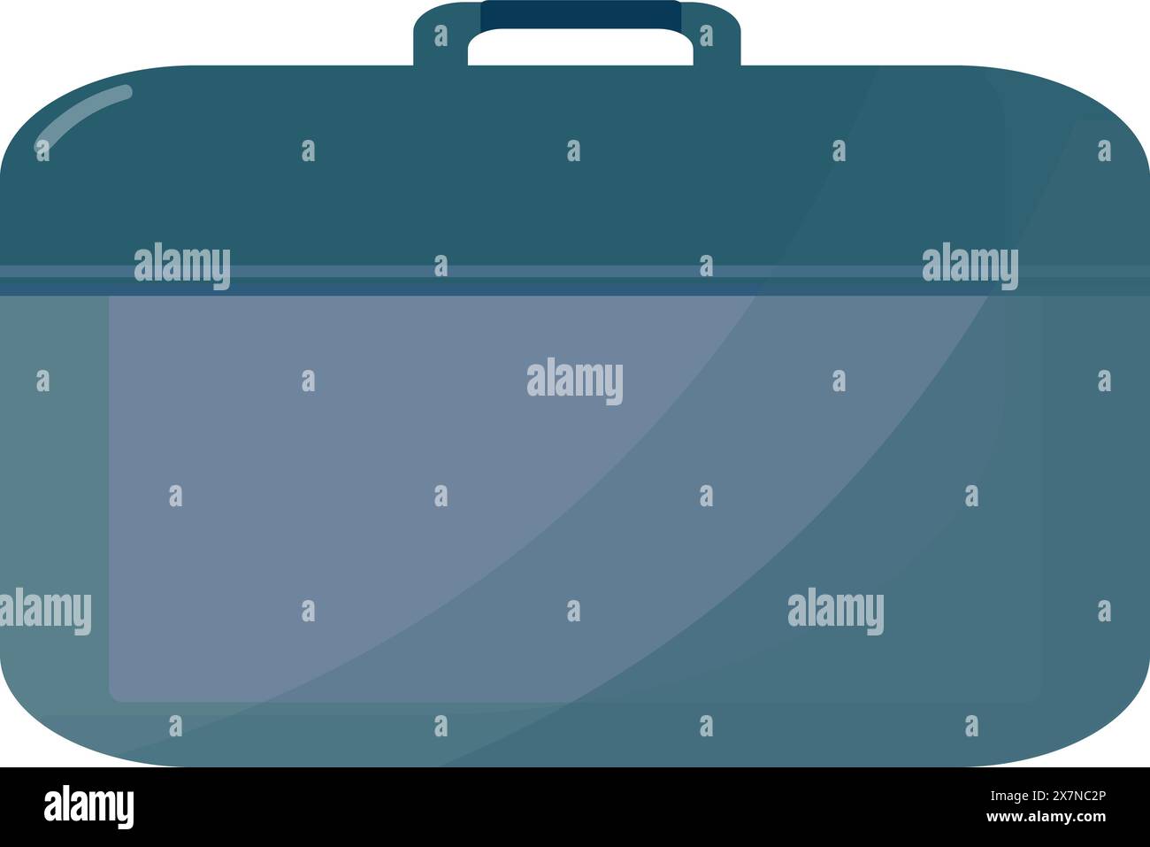 Flat design vector icon illustrating a sleek, professional briefcase ...