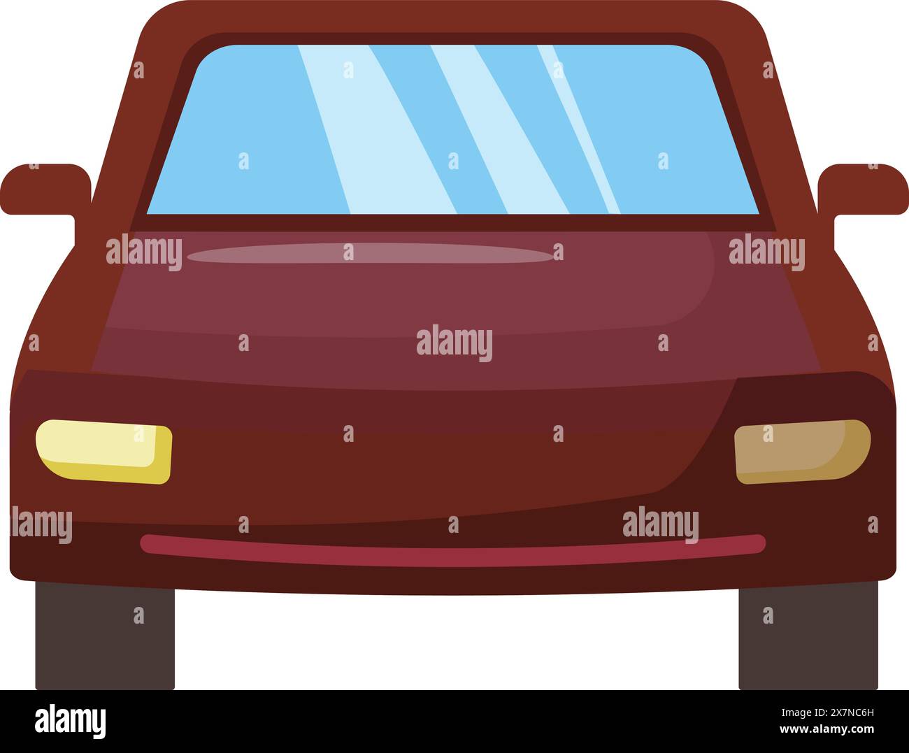 Car facing front Stock Vector Images - Alamy
