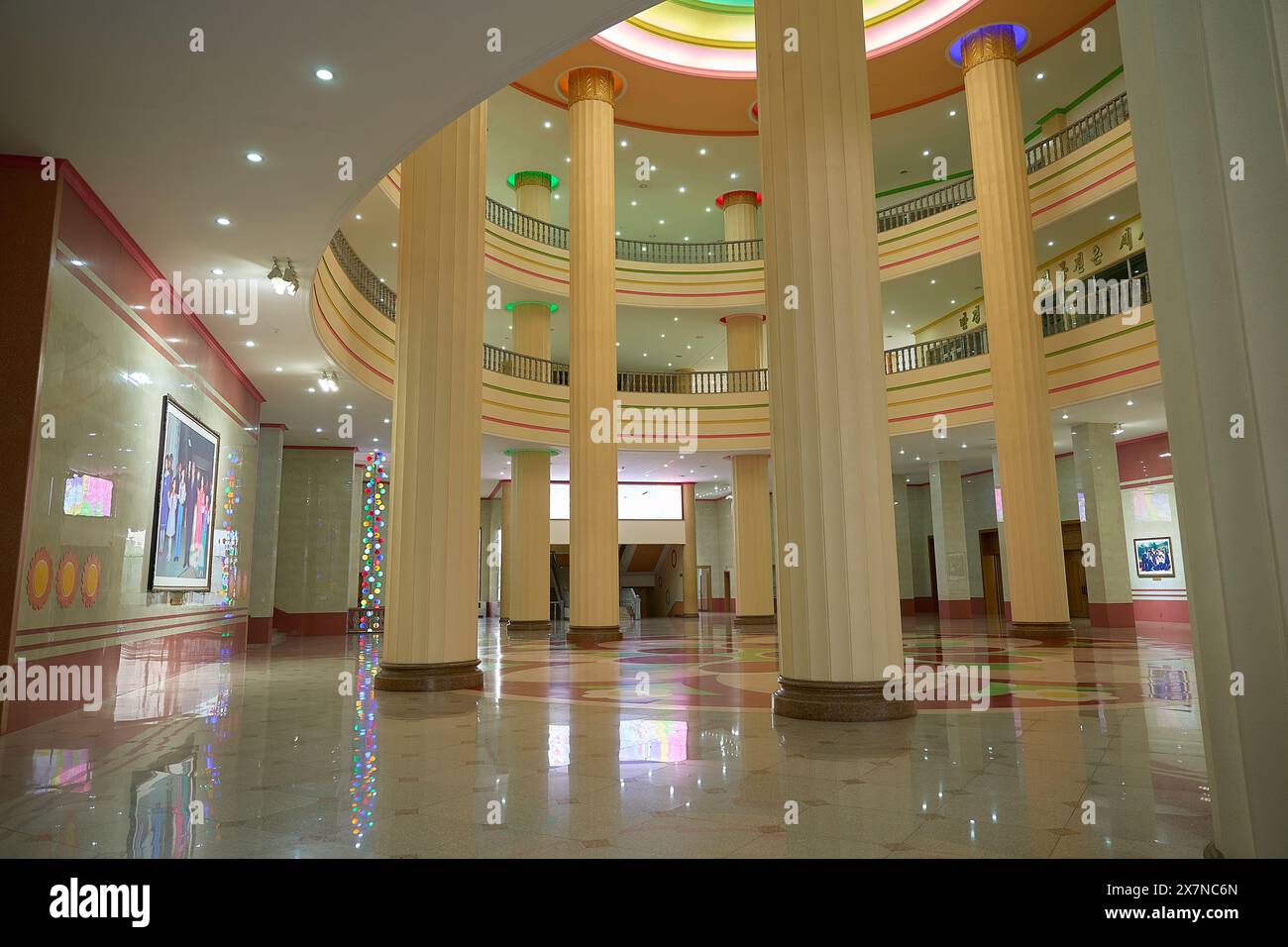 Interior of the Mangyongdae School Children's Palace, Pyongyang, North ...