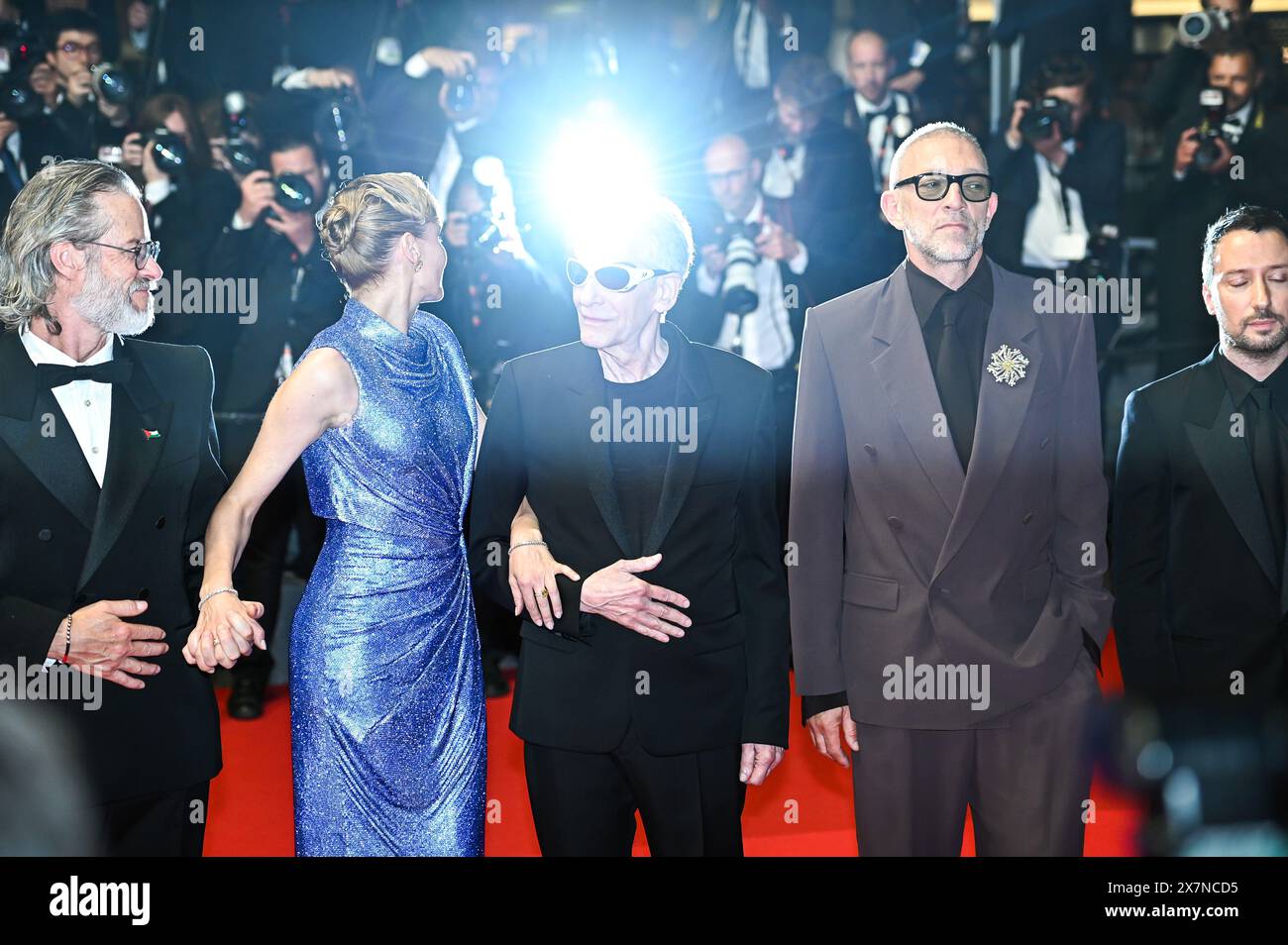 Cannes, France. 20th May, 2024. Vincent Cassel, David Cronenberg, Diane Kruger, and Guy Pearce ...