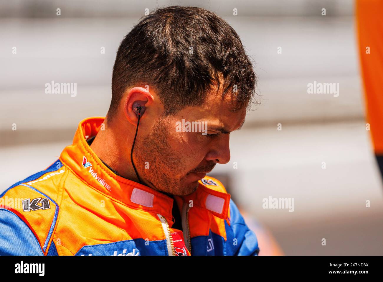 Indianapolis, United States. 19th May, 2024. Indy car racer Kyle Larson ...
