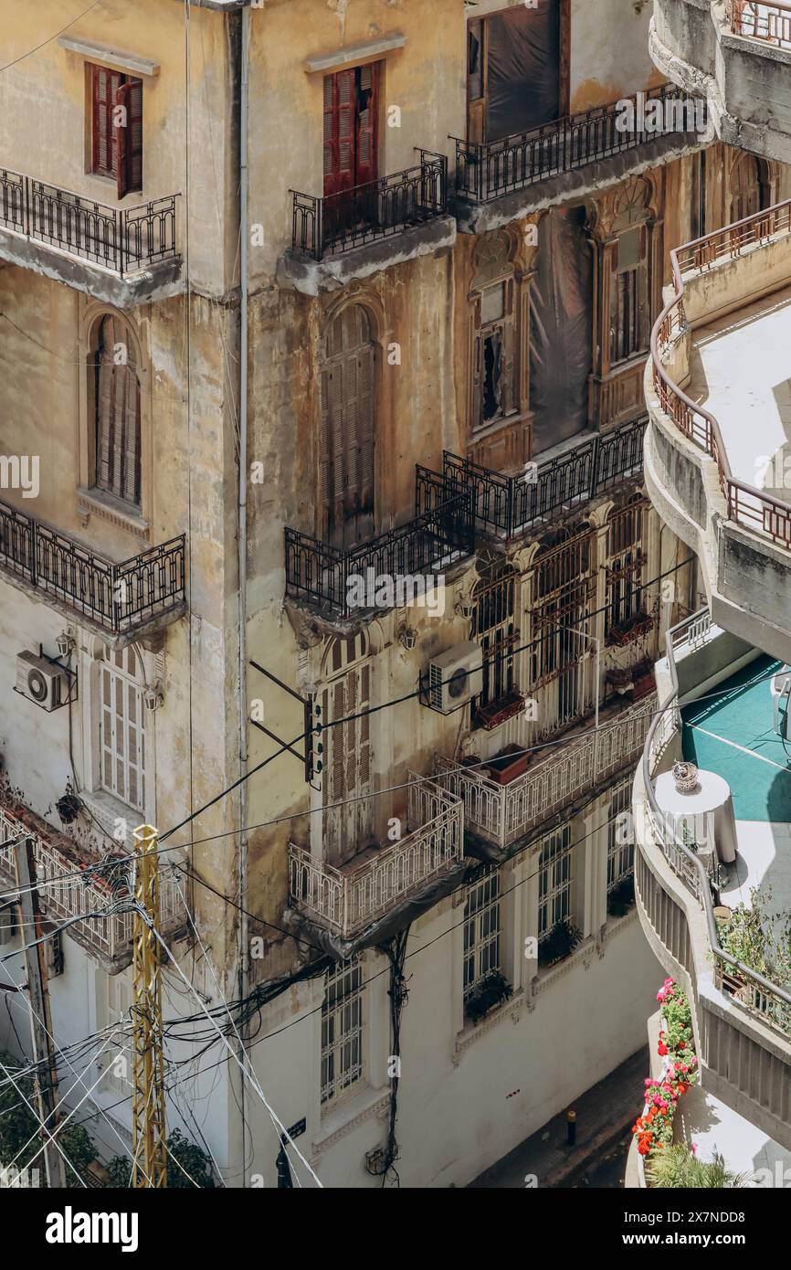 Old houses in the Achrafieh district in Beirut Stock Photo - Alamy