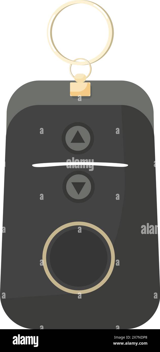 Modern car key fob isolated on white background Stock Vector Image ...