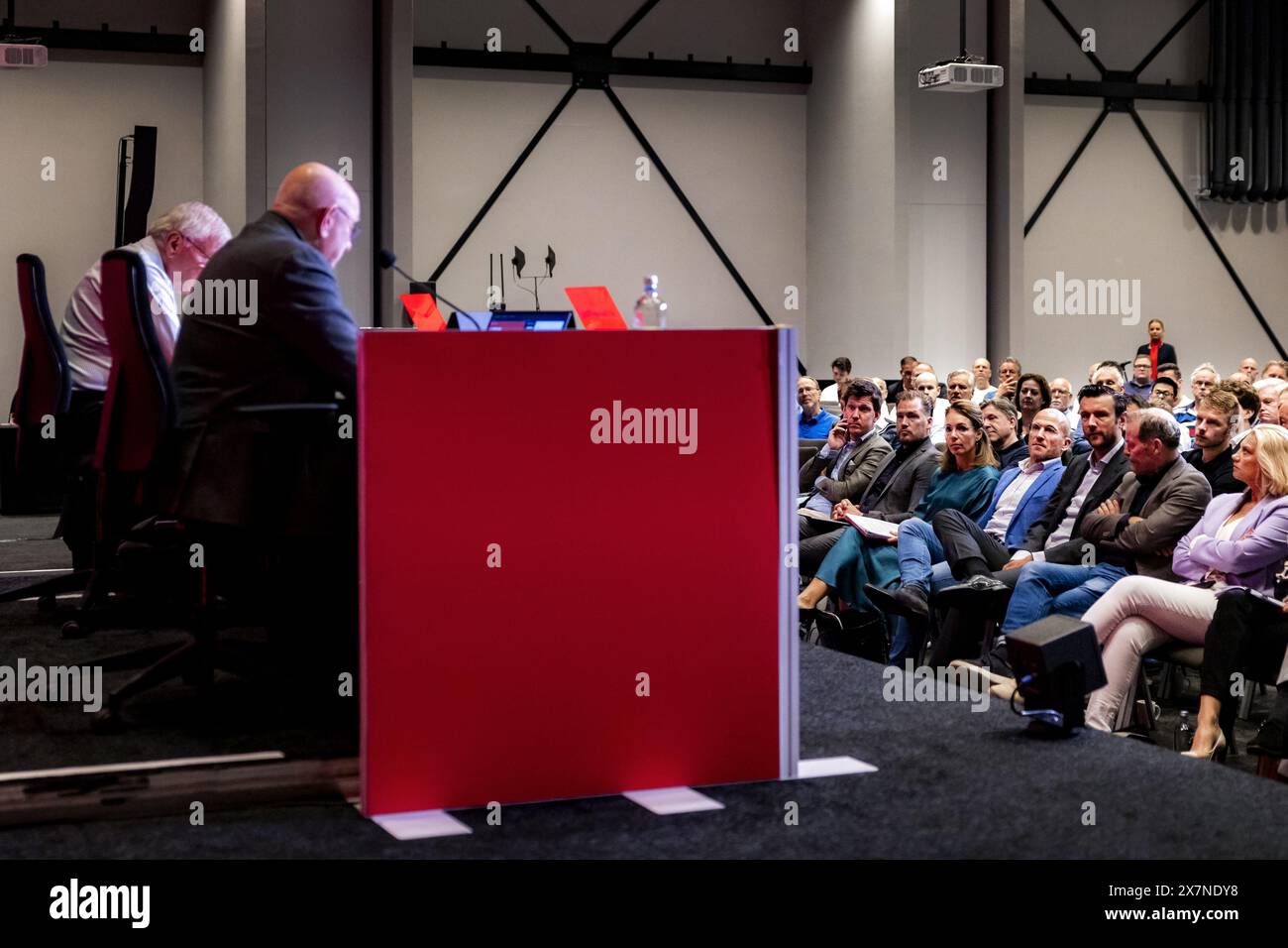 AMSTERDAM - Alex Kroes, Menno Geelen and Danny Blind during a meeting ...