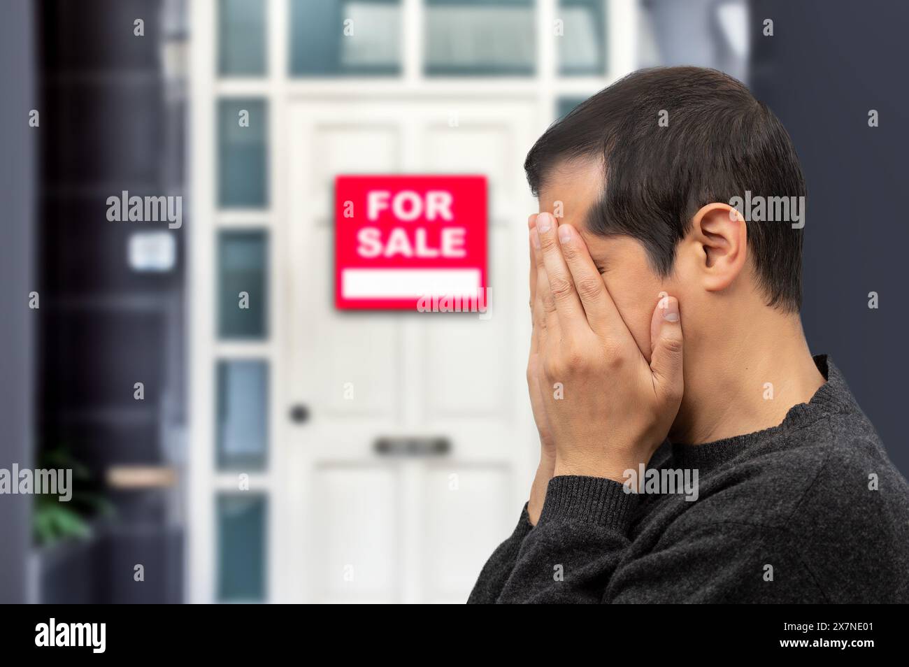 Man extremely depressed and sad about losing his house key and seeing a ...