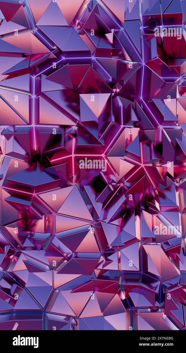 Crystal Complexity: A Kaleidoscope of Angular Brilliance Stock Photo ...