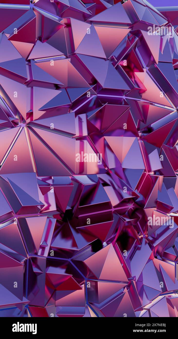 Crystal Complexity: A Kaleidoscope of Angular Brilliance Stock Photo ...