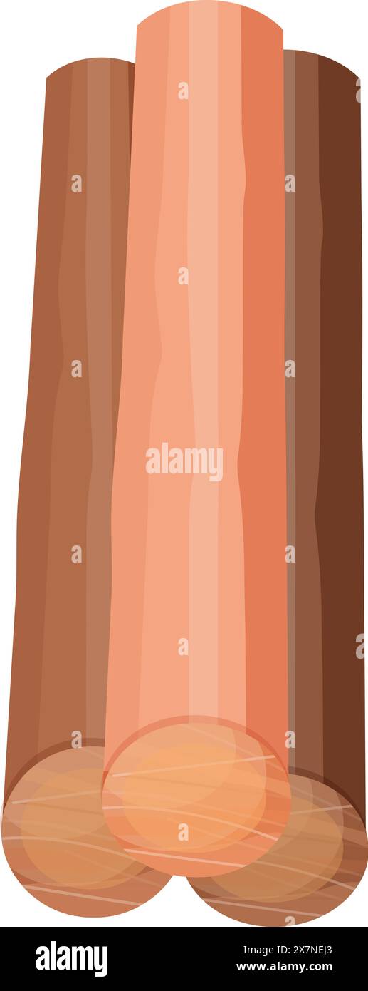 Vector illustration of wooden logs Stock Vector Image & Art - Alamy