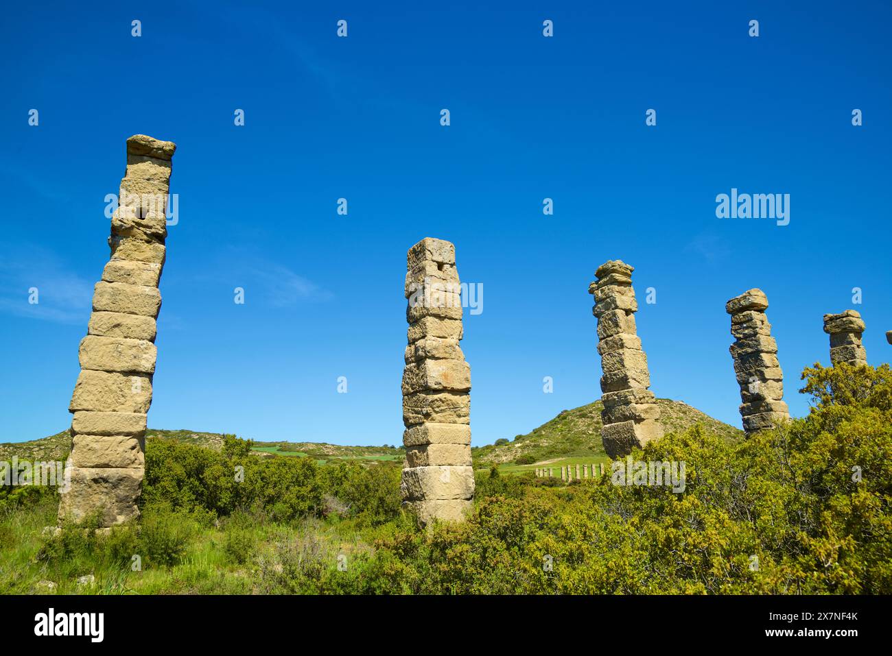 Los Banales archaeological site in Uncastillo, Cinco Villas, Zaragoza ...