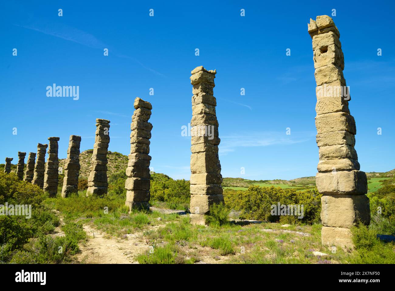 Los Banales archaeological site in Uncastillo, Cinco Villas, Zaragoza ...