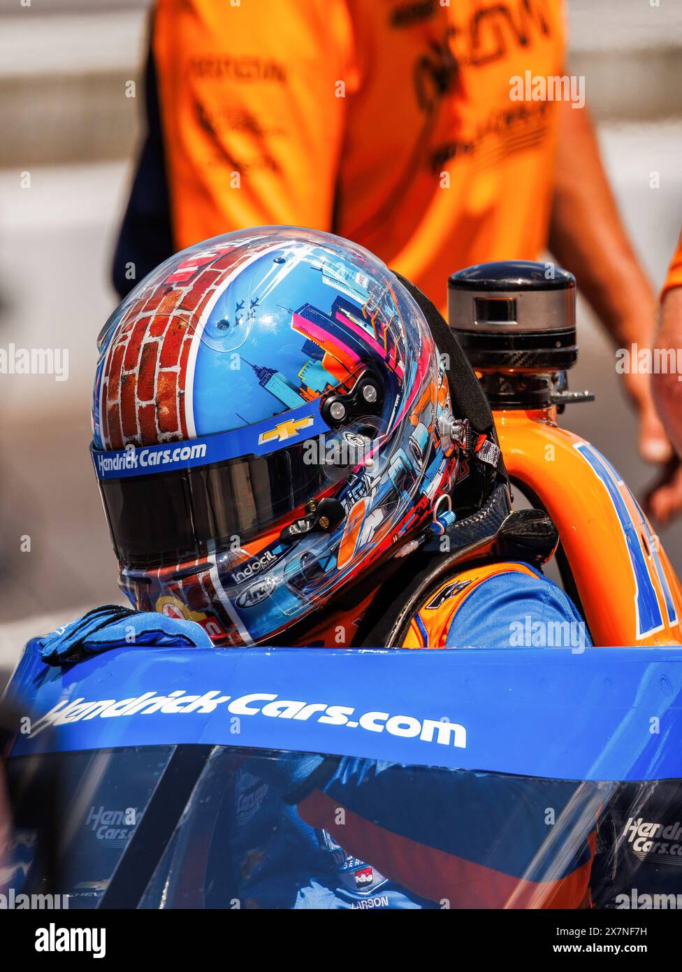 Indianapolis, United States. 19th May, 2024. Indy car racer Kyle Larson ...