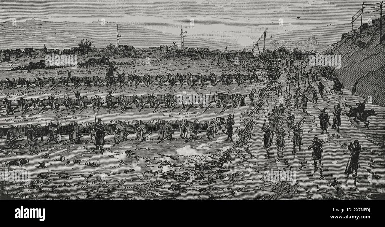 Russo-Turkish War (1877-1878). Surrender of the Plevna army. The ...