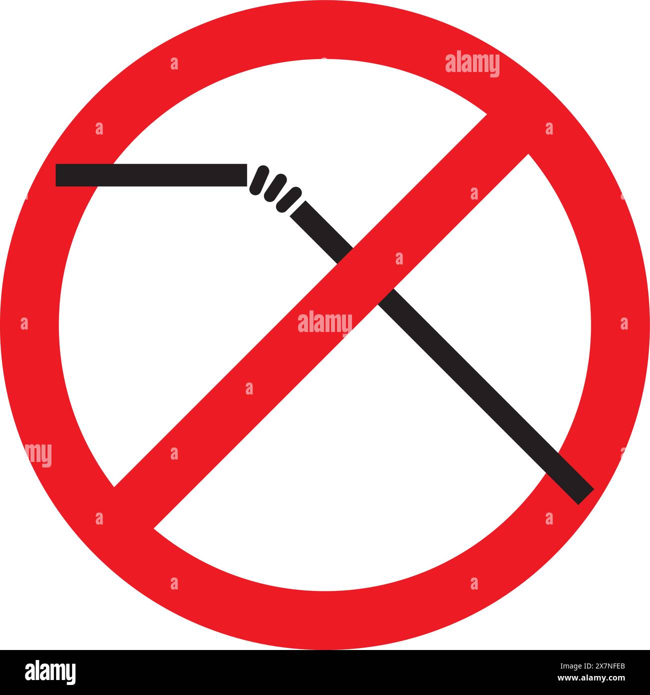 No plastic straws sign. Stop using plastic straws concept. Save the ...