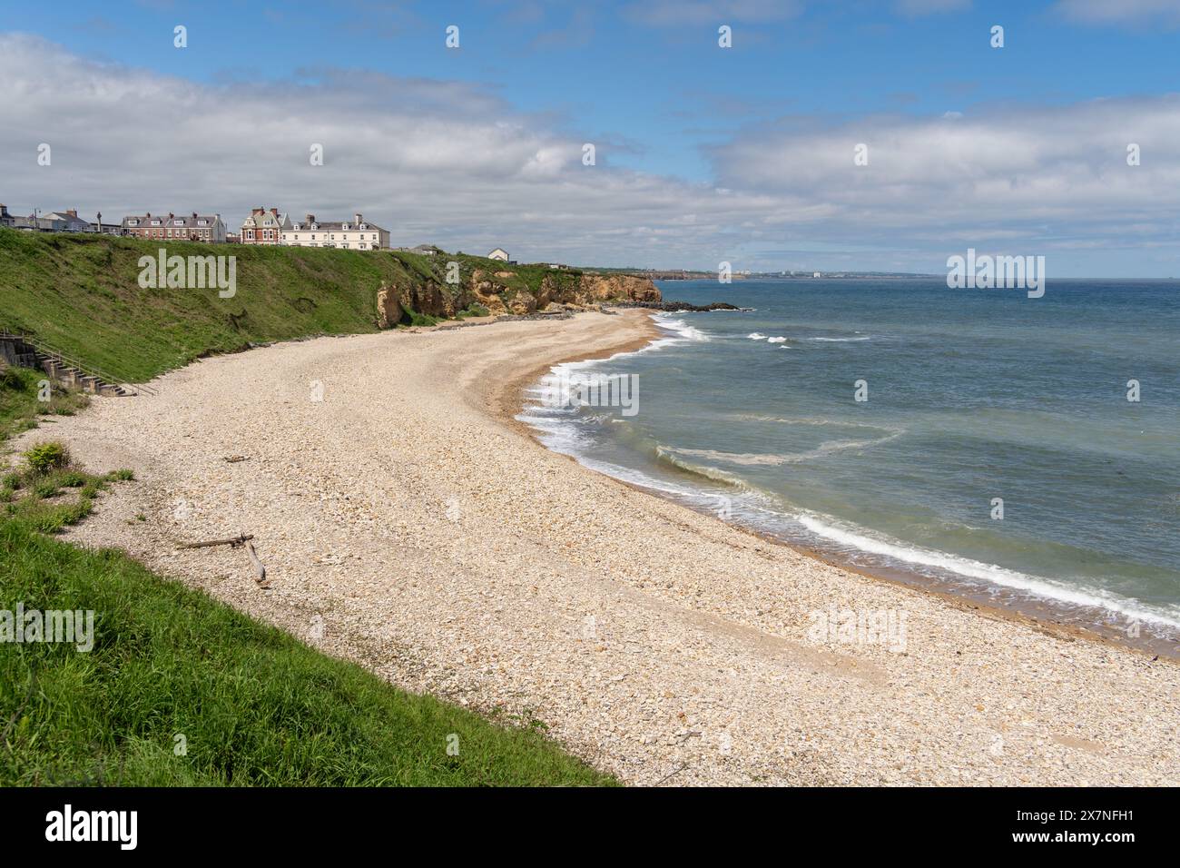 Seaham, County Durham, UK. Beach next to the harbour Stock Photo - Alamy