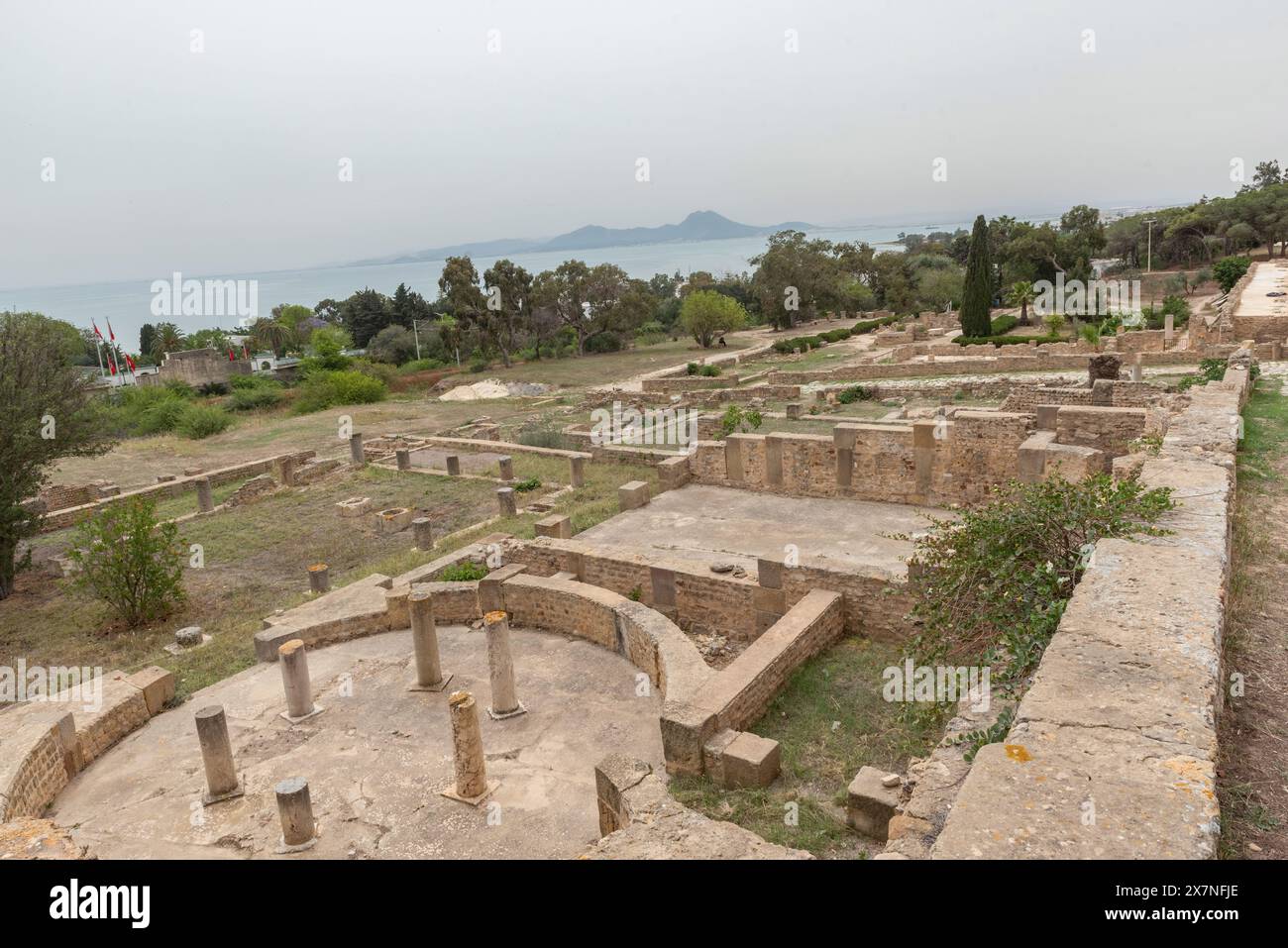 The ancient archaeological ruins of the Phoenician city of Carthage ...