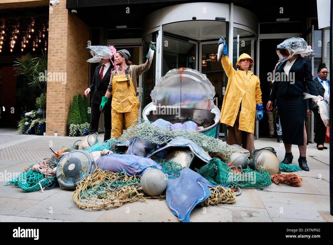London, England, UK. 21st May, 2024. Ocean Rebellion, an environmental ...