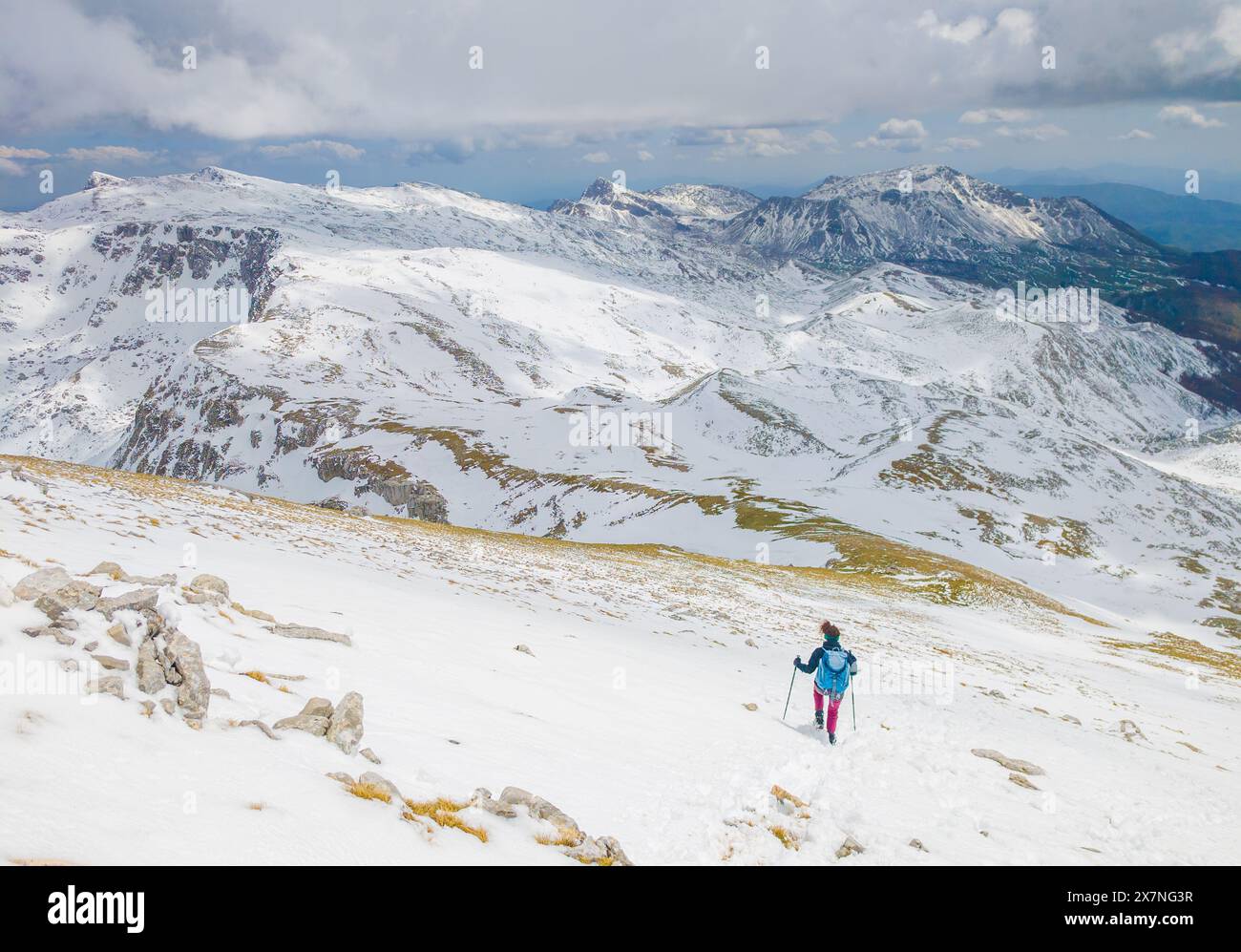 Monte La Meta (Italy) - In Monti della Meta Mainarde mountain range ...