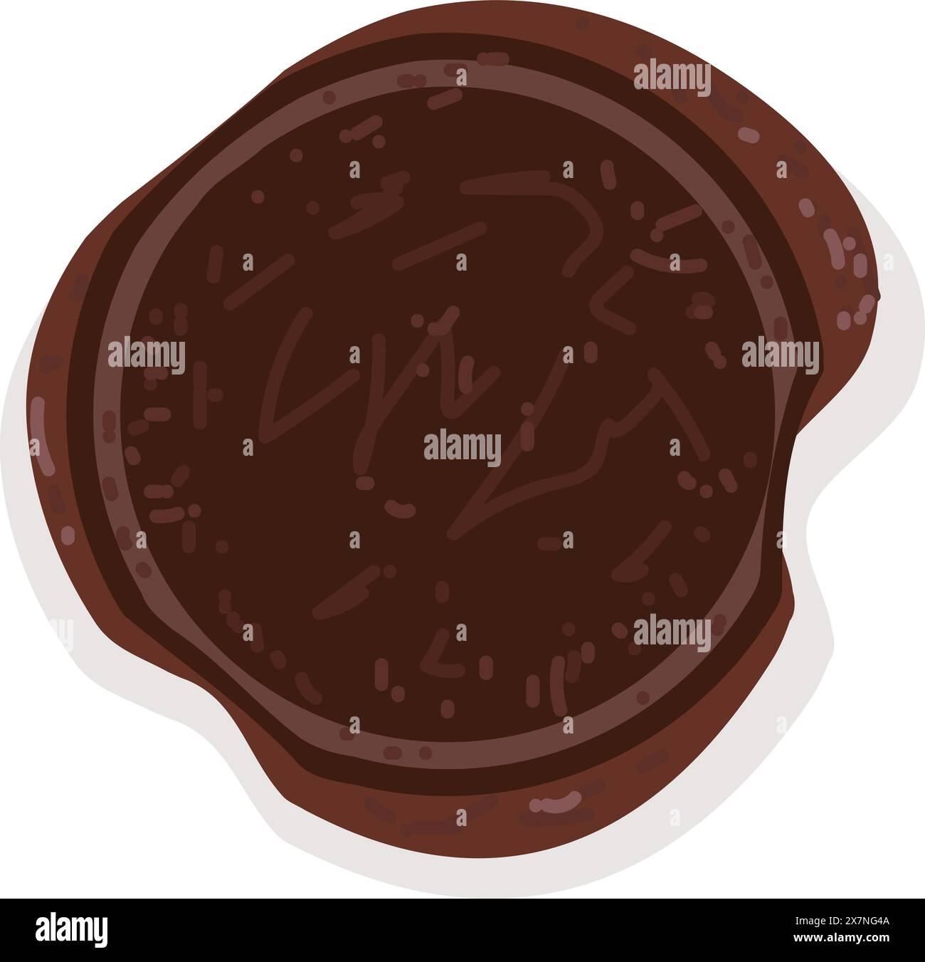 Illustration paper brown wax Stock Vector Images - Alamy