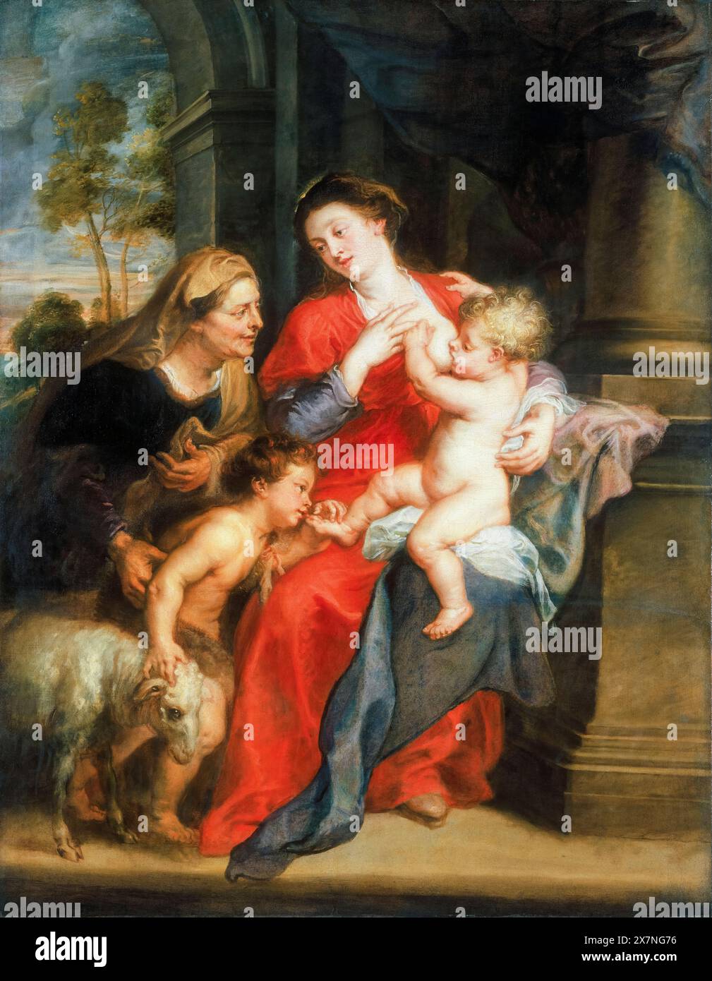 Peter Paul Rubens, The Virgin and Child with Saints Elizabeth and John the Baptist, painting in ...