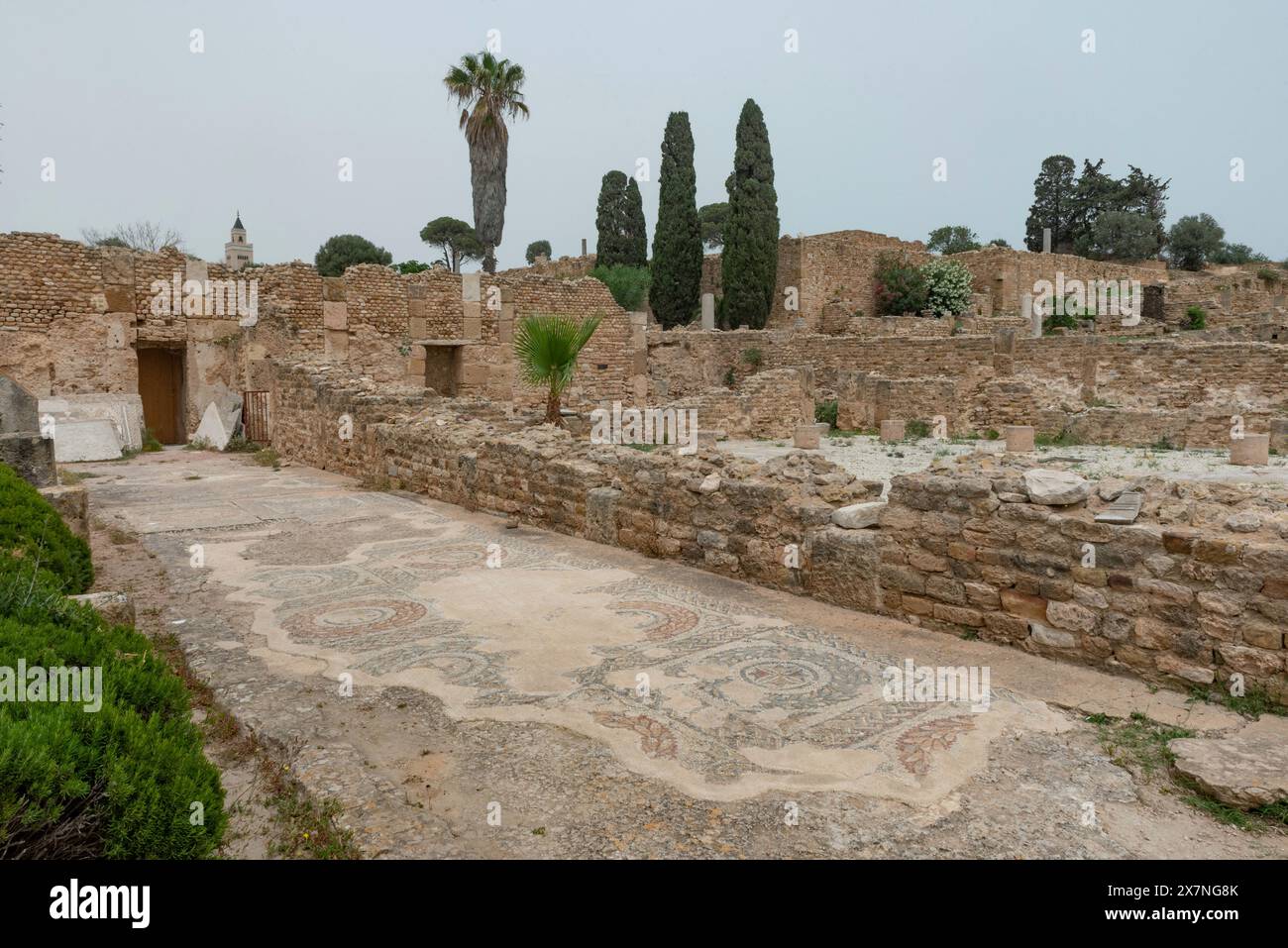 The ancient archaeological ruins of the Phoenician city of Carthage ...