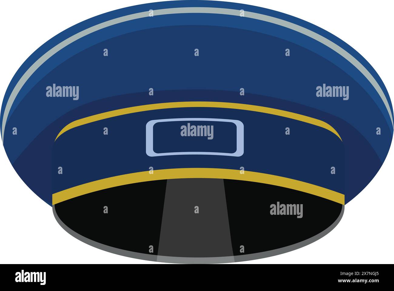 Detailed vector graphic of a professional pilot's uniform cap Stock ...