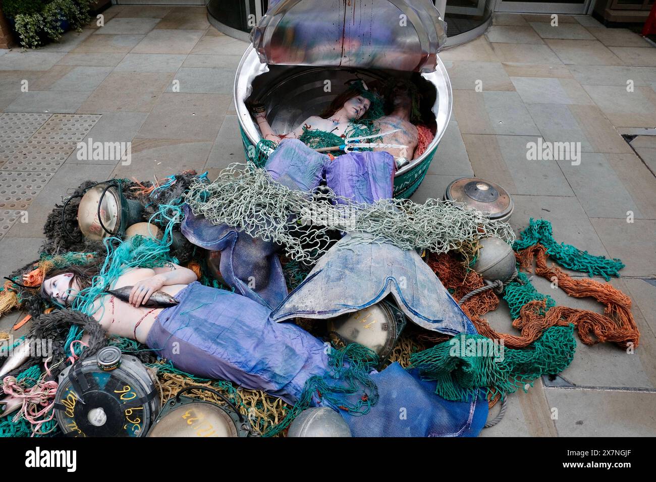 Ocean Rebellion Protests Against John West Tuna in London Ocean ...