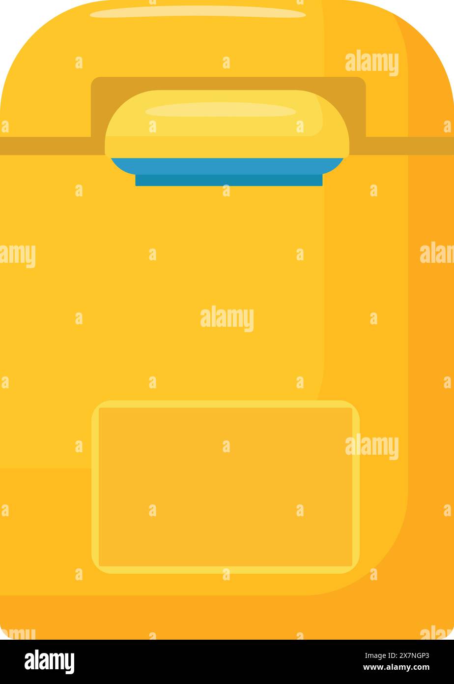 Cartoon illustration of yellow fridge freezer Stock Vector Image & Art ...