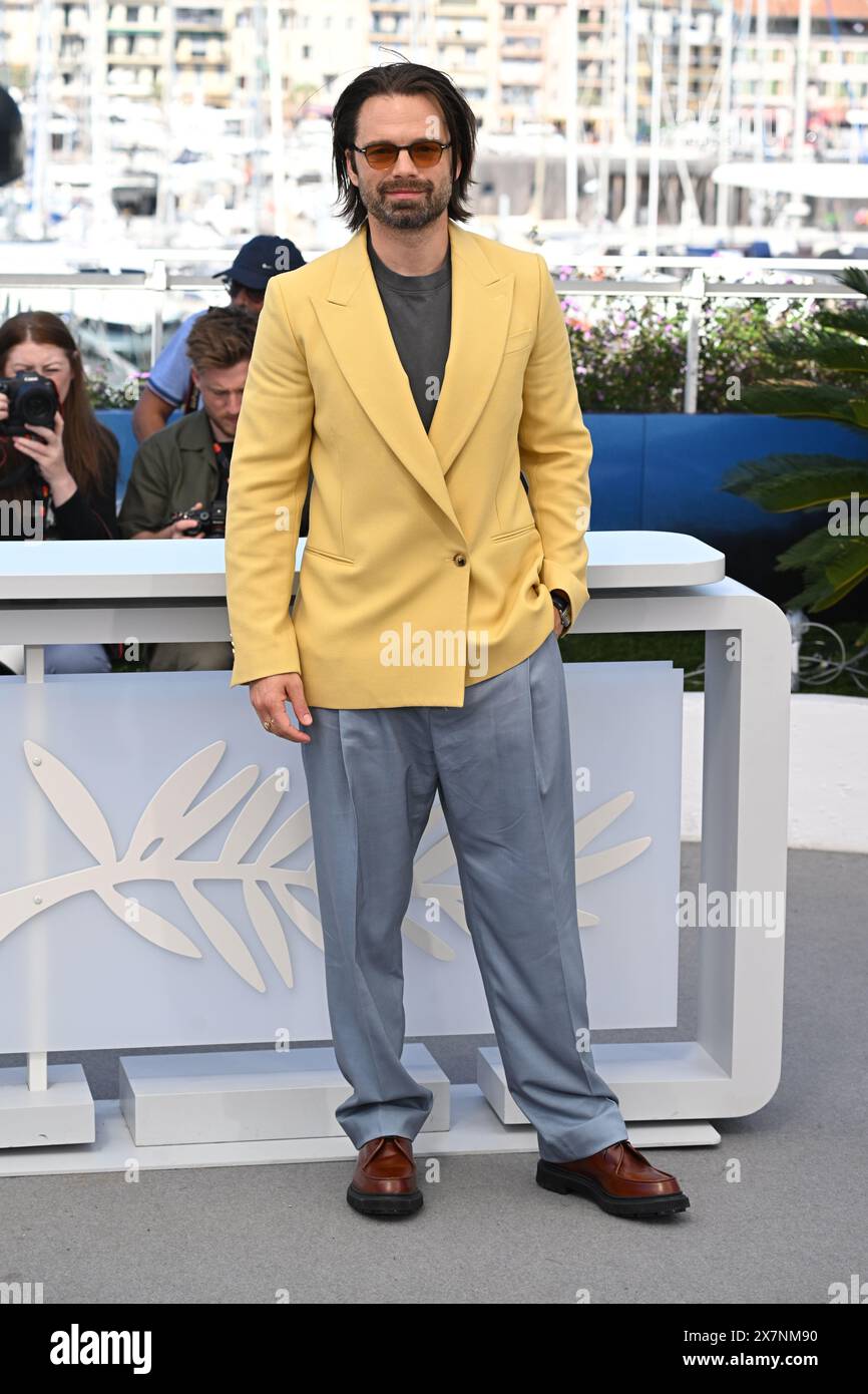 Sebastian Stan attends "The Apprentice" photocall during the 77th ...