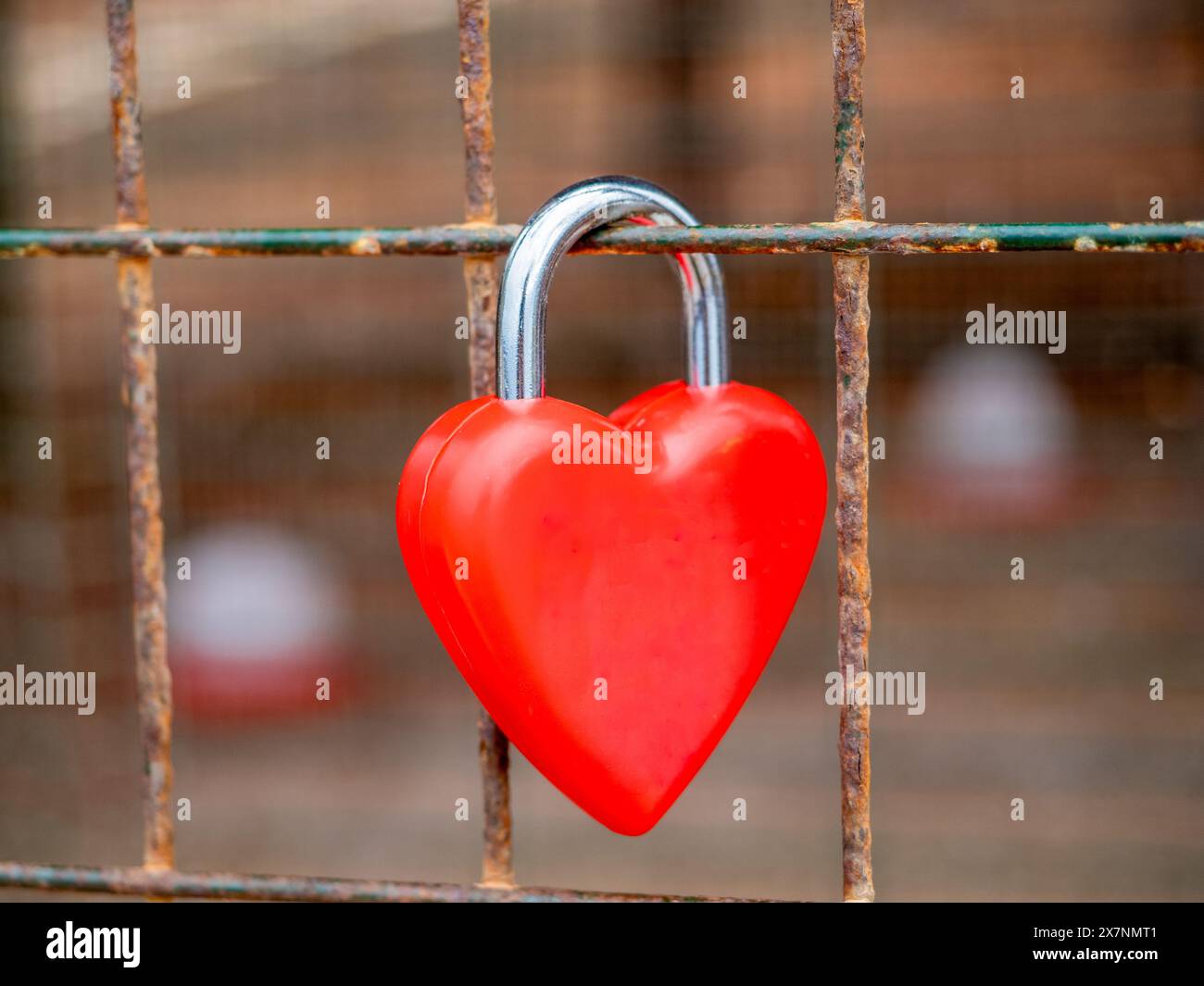 red heart shaped locket for rememberance of a lost loved one afixed to ...