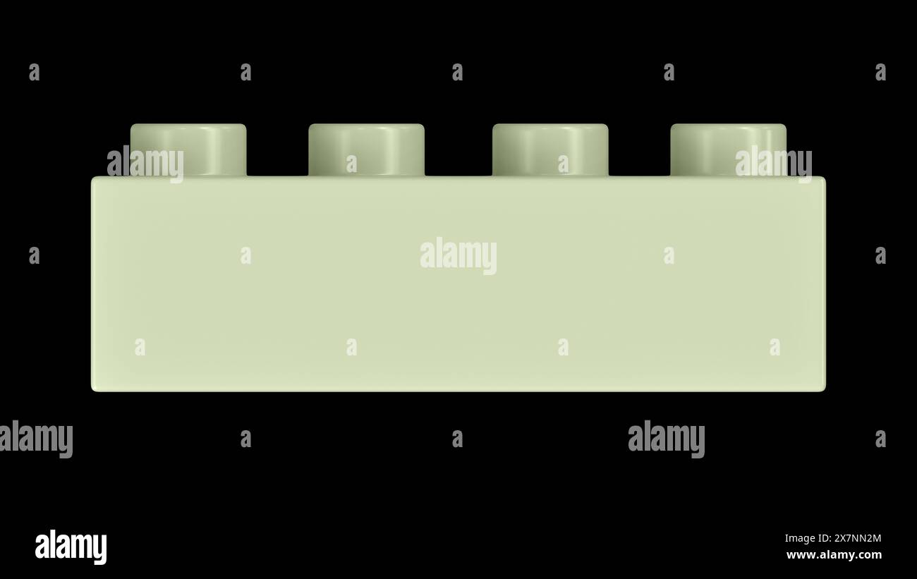 Seafoam Green Lego Block Isolated on a Black Background. Close Up View ...