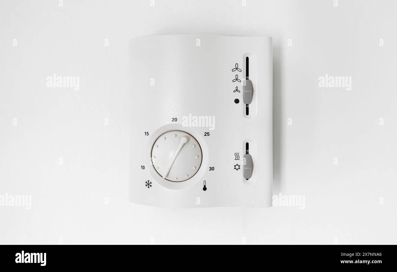 Control panel for built-in air conditioners on the wall Stock Photo - Alamy